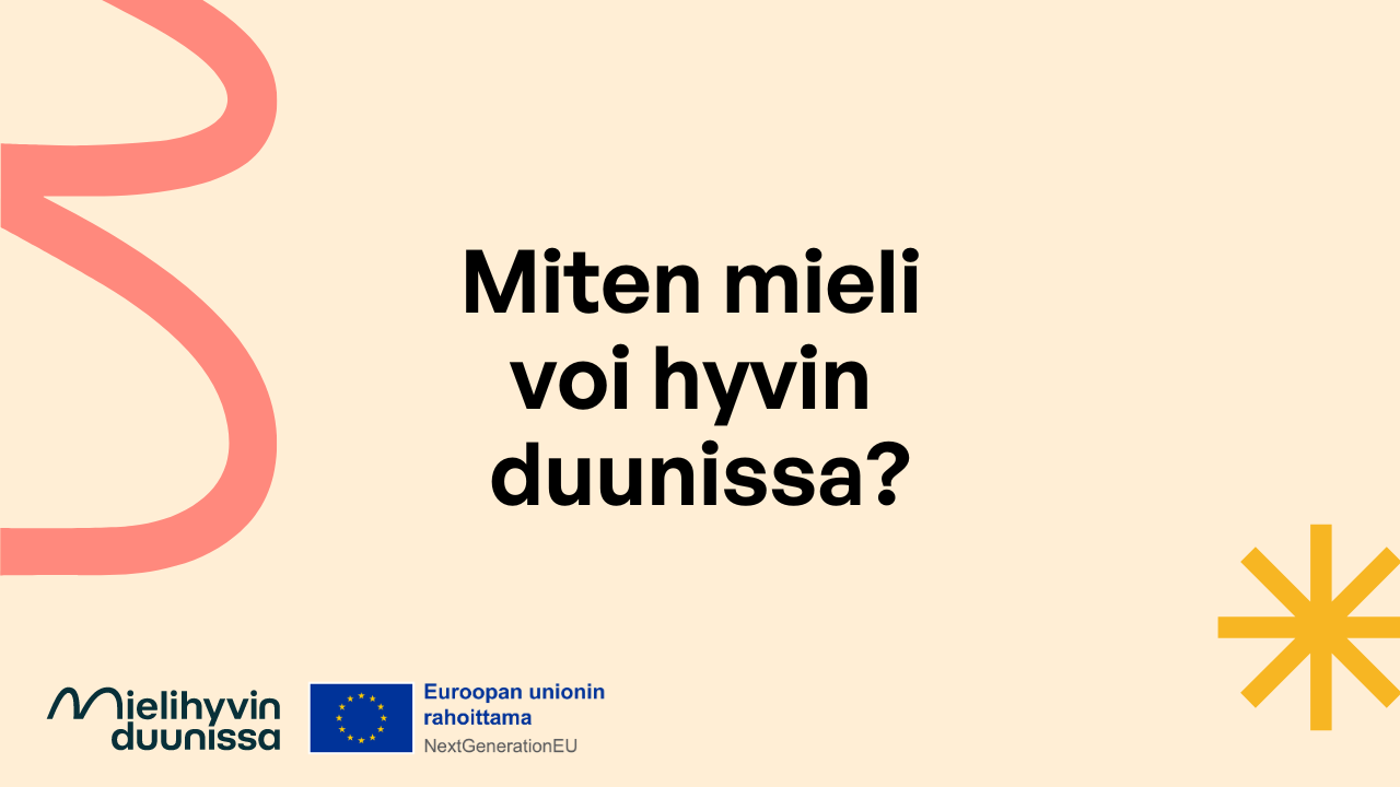 Työpajoissa vahvistetaan työyhteisön vastaanottokykyä - Mielihyvin duunissa